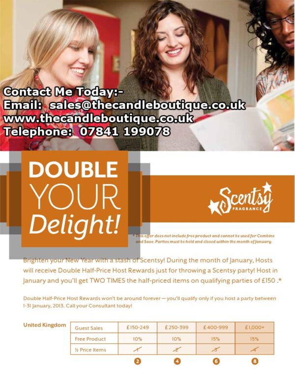 Scentsy Double Hostess Rewards In January 2019