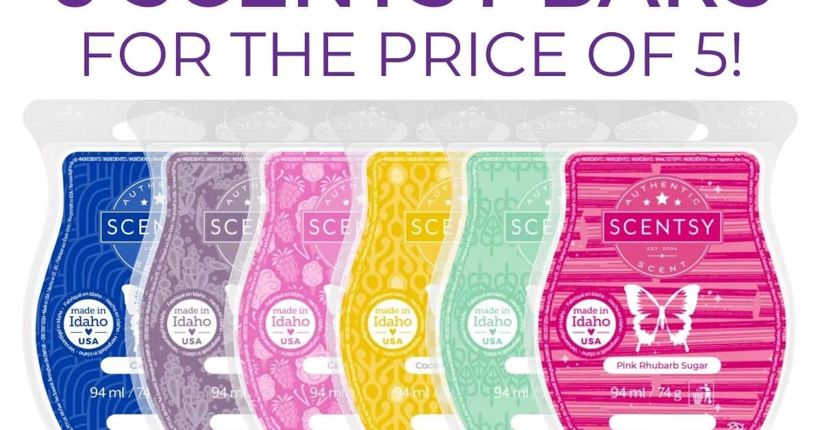 Scentsy 6 Bar Multipack, Buy 6 For The Price Of 5 - The Candle Boutique