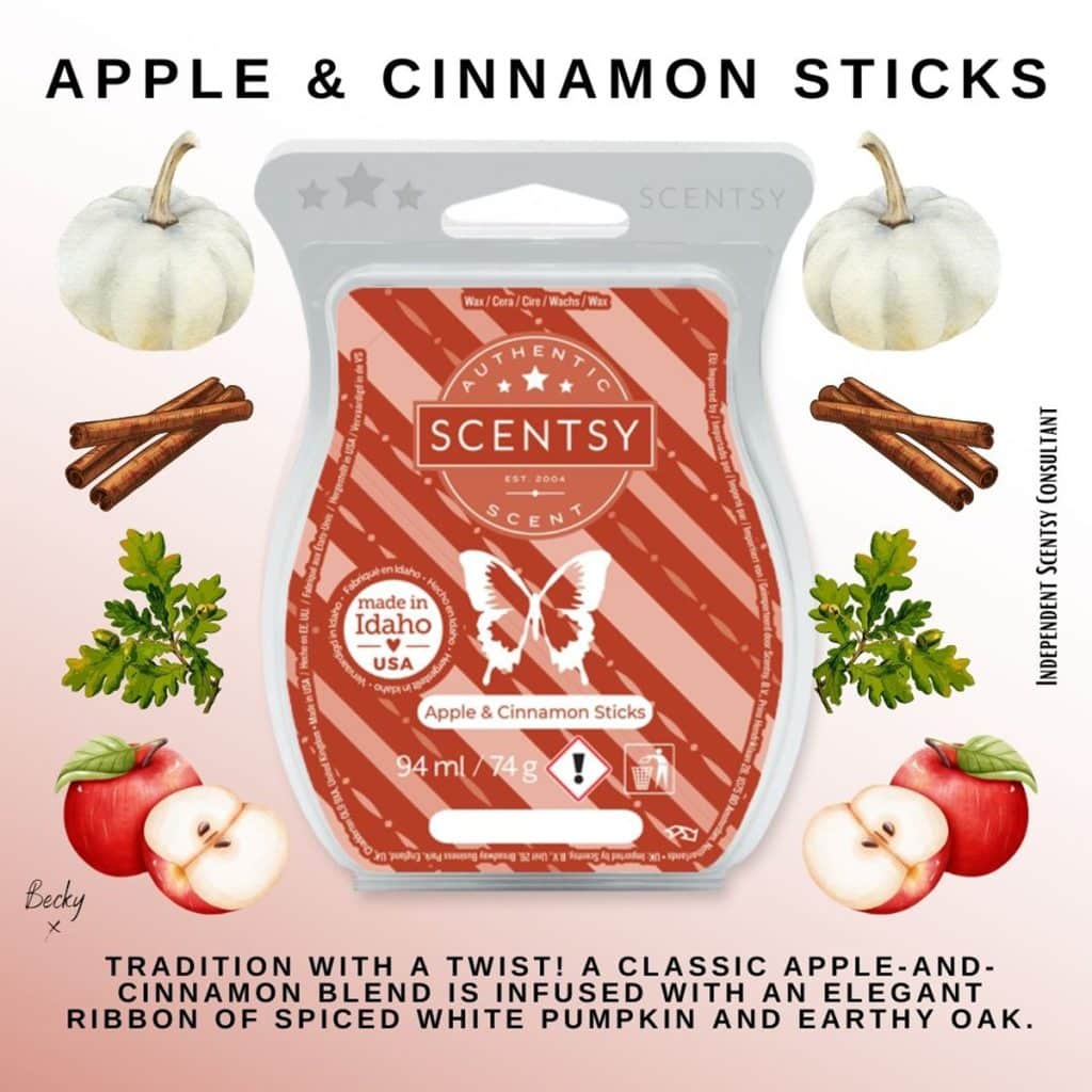 Apple & Cinnamon Sticks Scentsy Bar - The Candle Boutique - Scentsy UK ...