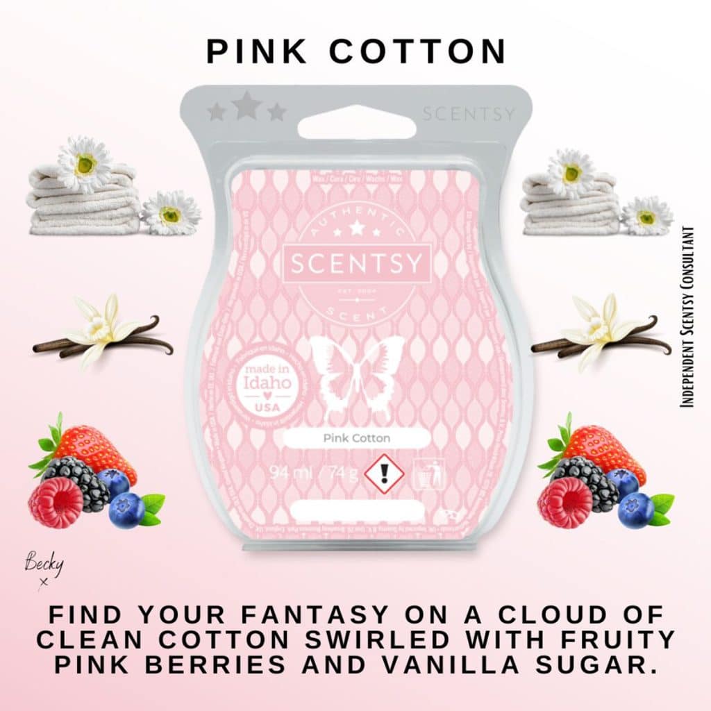 Pink Cotton Scentsy Bar - The Candle Boutique - Scentsy UK Consultant