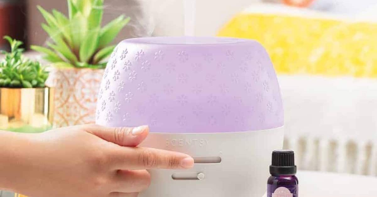 Fleur – Gray Scentsy Deluxe Diffuser - The Candle Boutique - Scentsy UK ...