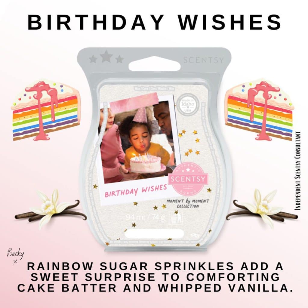 Birthday Wishes Scentsy Bar - The Candle Boutique - Scentsy UK Consultant