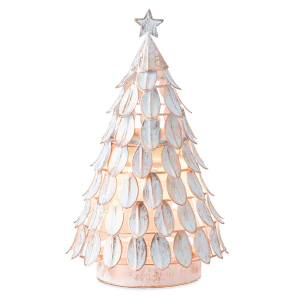 All Aglow Scentsy Medium White Christmas Tree Scentsy Warmer - The ...