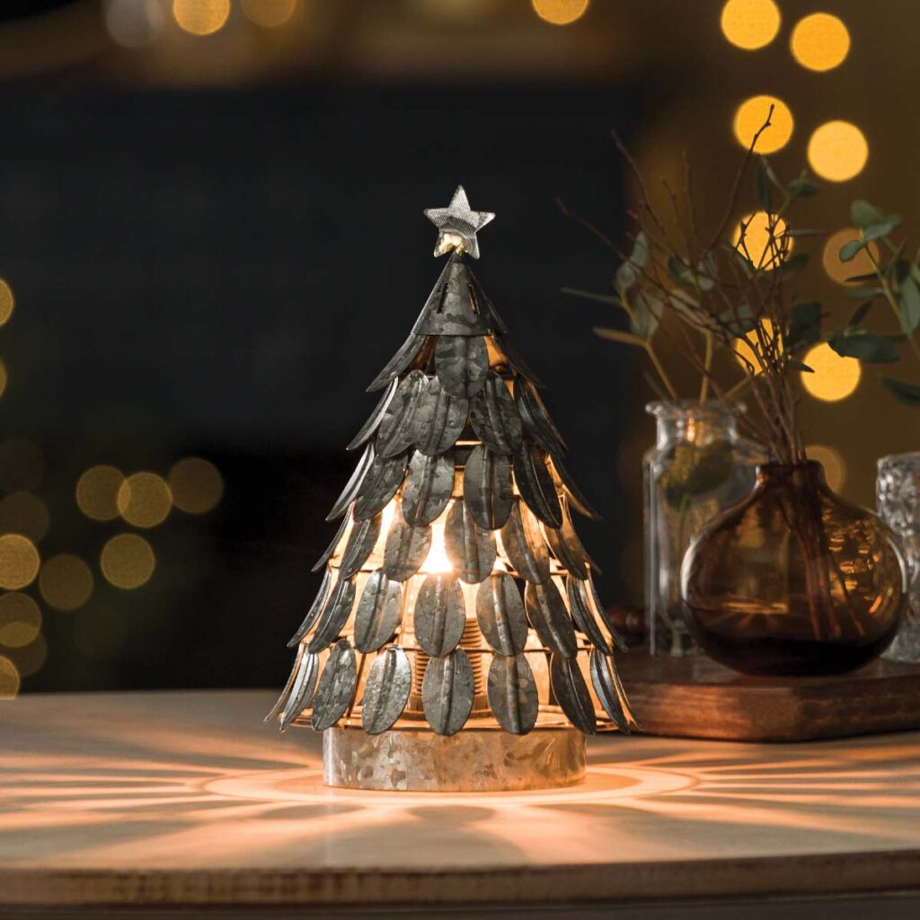 All Aglow Scentsy Small Gray Christmas Tree Scentsy Warmer - The Candle ...