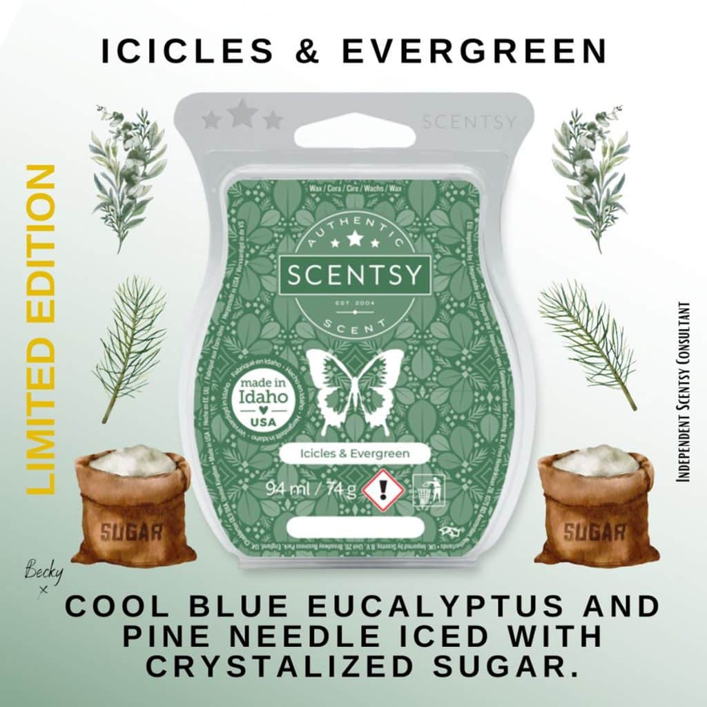 Icicles & Evergreen Scentsy Bar - The Candle Boutique - Scentsy UK ...