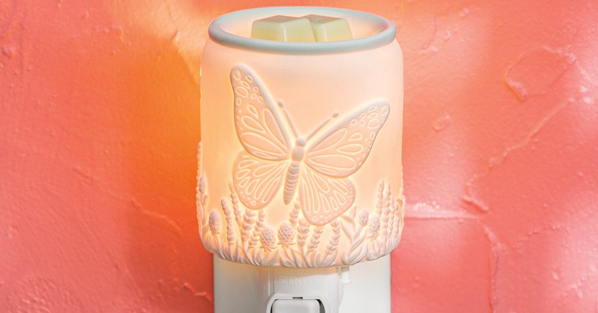 Butterfly Season Scentsy Plugin Mini Warmer - The Candle Boutique ...