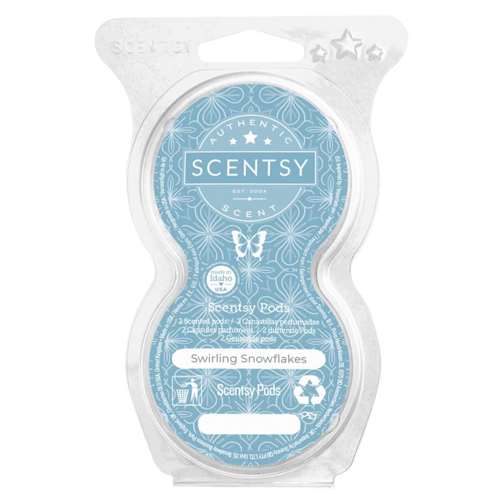 Swirling Snowflakes Scentsy Pod Twin Pack - The Candle Boutique ...