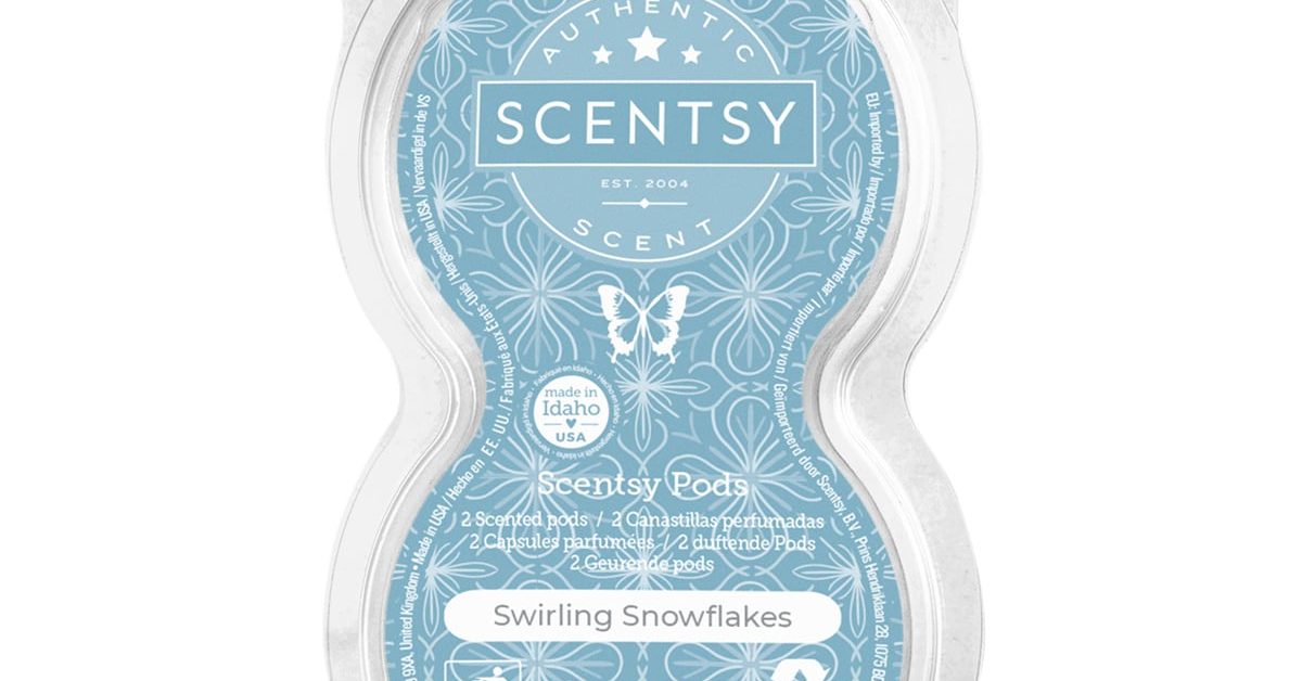 Swirling Snowflakes Scentsy Pod Twin Pack - The Candle Boutique ...