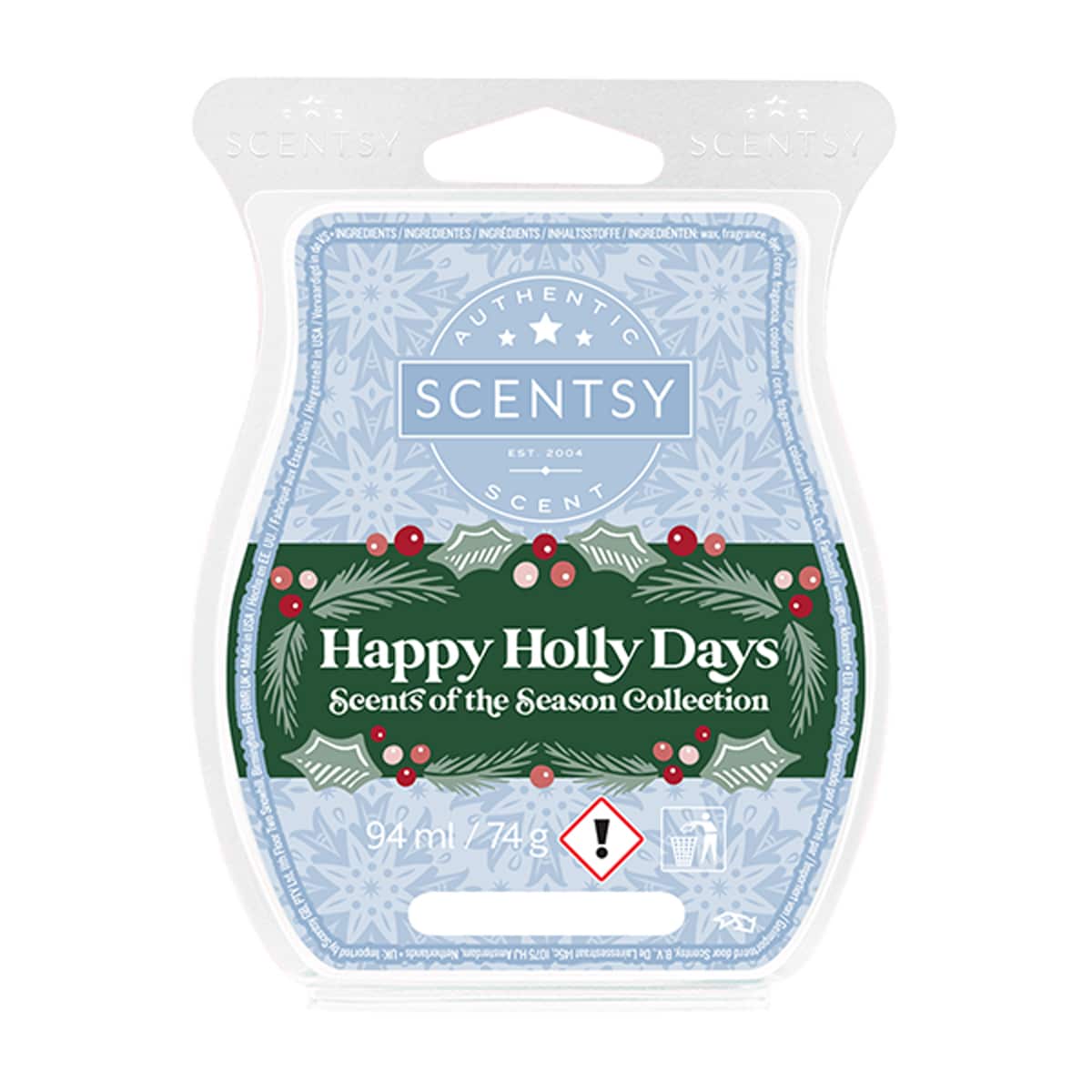 Happy Holly Days Scentsy Bar - The Candle Boutique - Scentsy UK Consultant