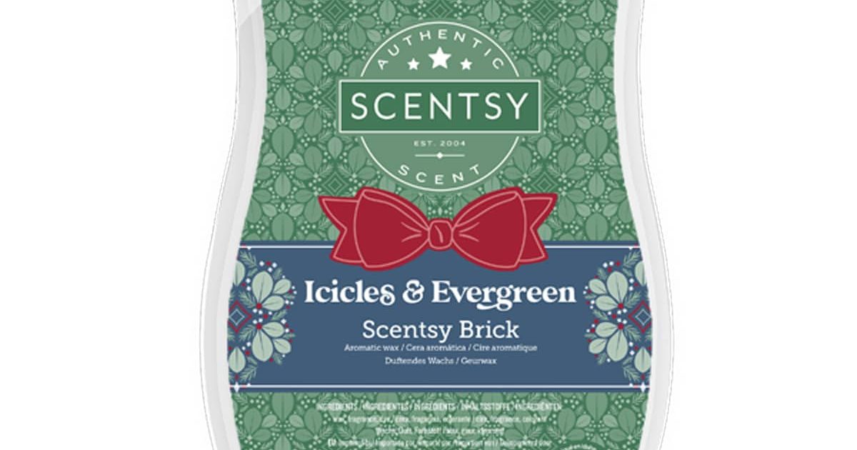 Icicles & Evergreen Scentsy Brick - The Candle Boutique - Scentsy UK ...