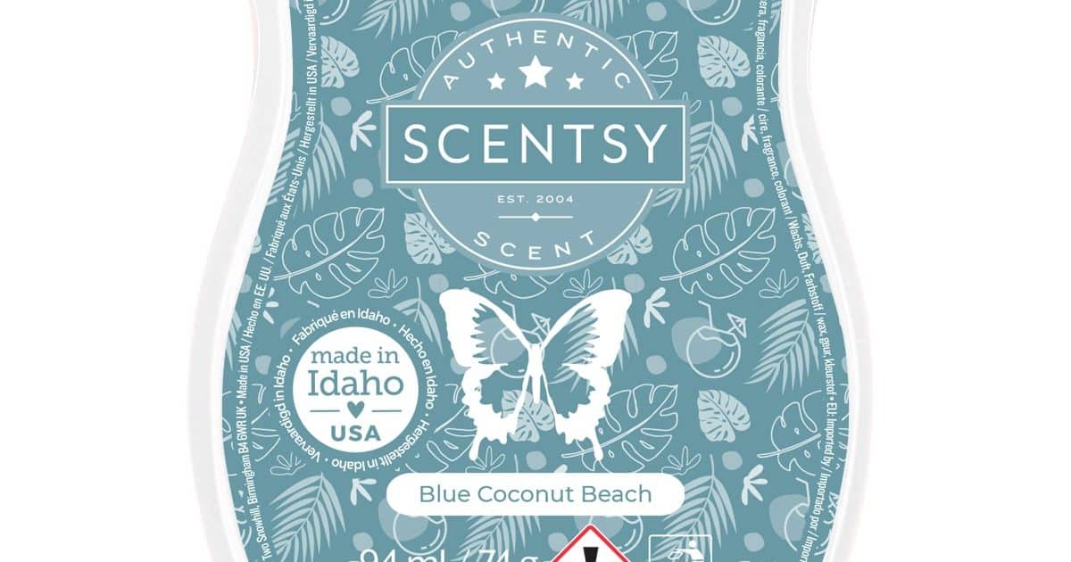 Blue Coconut Beach Scentsy Wax Melt - The Candle Boutique - Scentsy UK ...