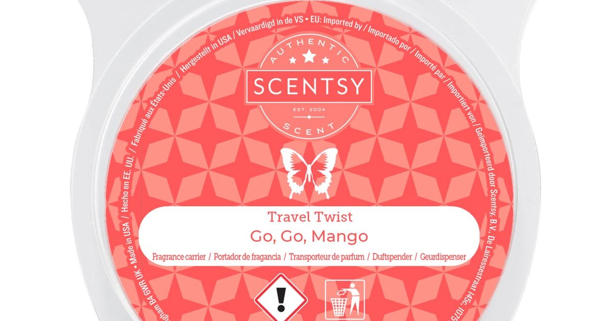 Go, Go, Mango Travel Twist - The Candle Boutique - Scentsy UK Consultant