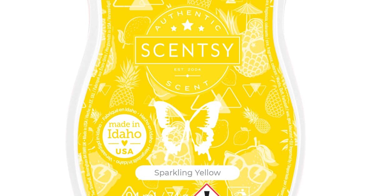 Sparkling Yellow Scentsy Bar - The Candle Boutique - Scentsy UK Consultant
