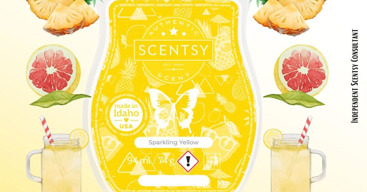 Sparkling Yellow Scentsy Bar - The Candle Boutique - Scentsy UK Consultant