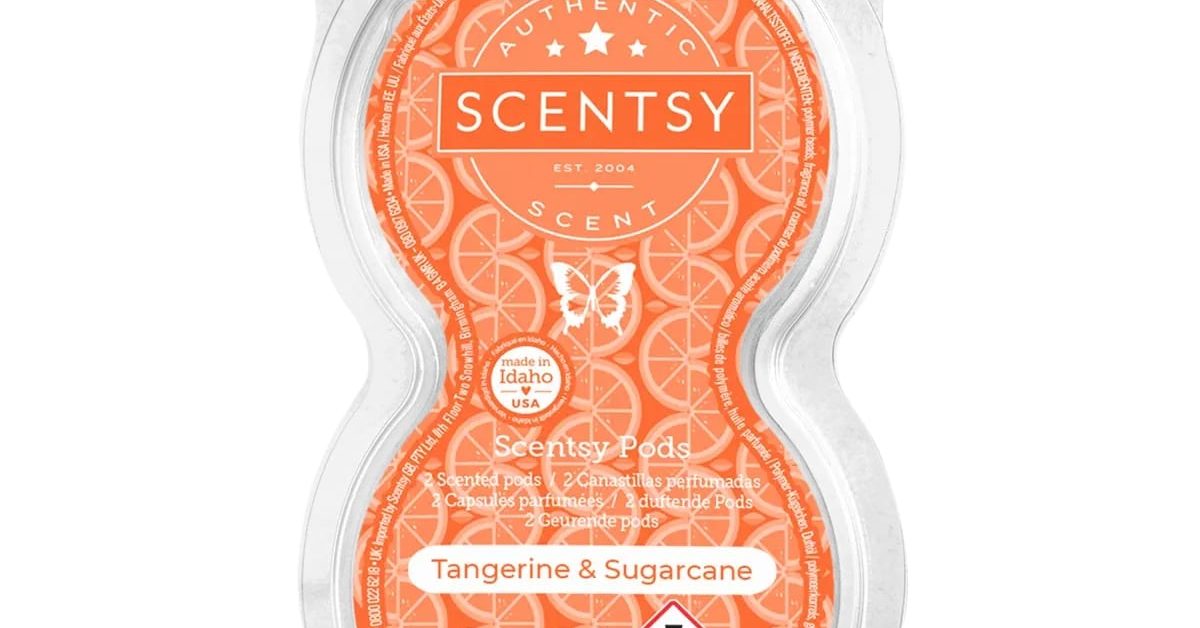 Tangerine & Sugarcane Scentsy Pod Twin Pack - The Candle Boutique ...
