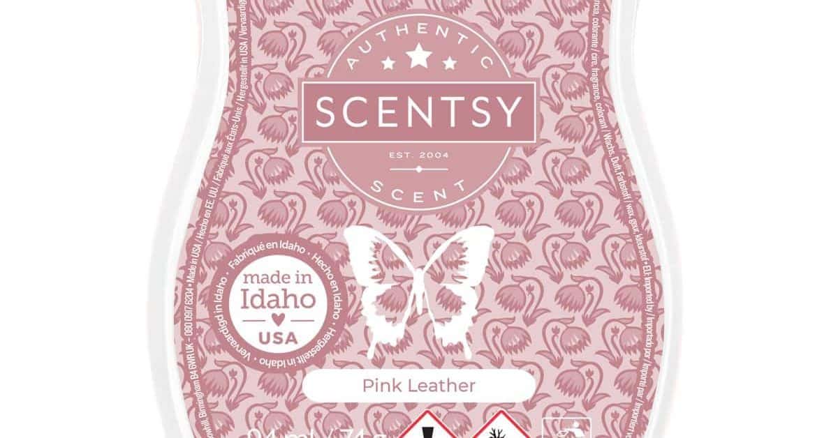 Pink Leather Scentsy Wax Bar (August Scent of the Month) - The Candle ...