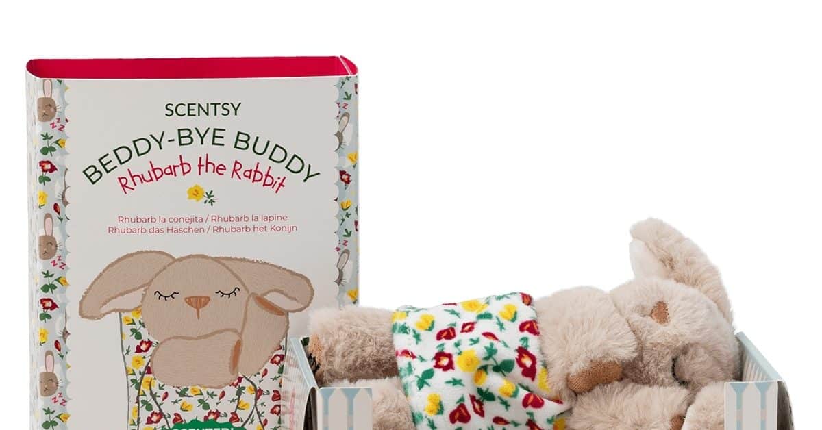 Rhubarb the Rabbit Scentsy Beddy-Bye Buddy + Pink Rhubarb Sugar ...