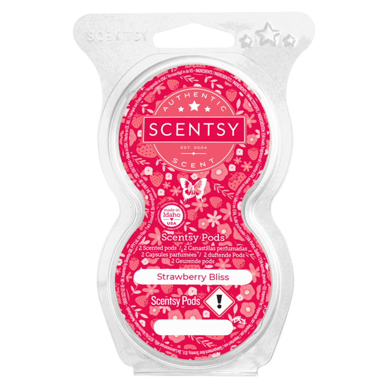 Strawberry Bliss Scentsy Pod Twin Pack - The Candle Boutique - Scentsy ...
