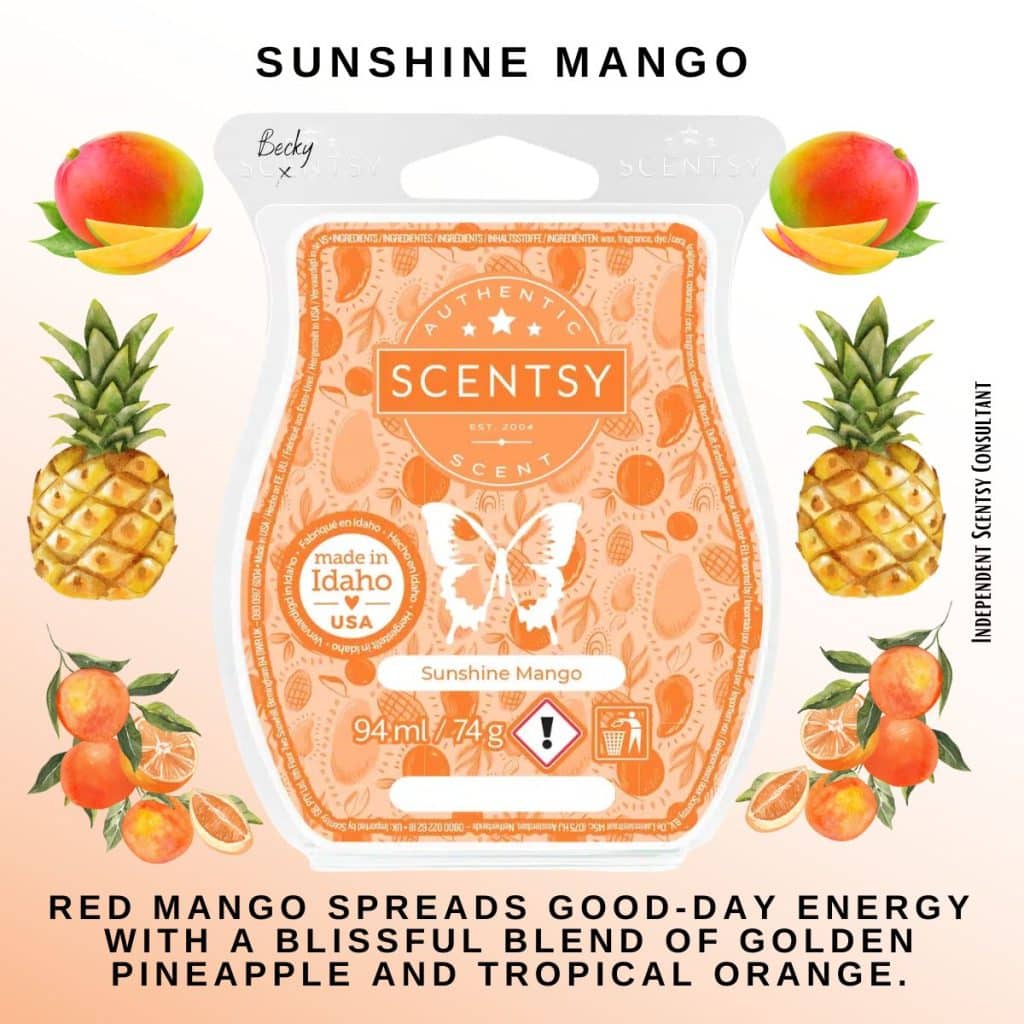 Sunshine Mango Scentsy Bar - The Candle Boutique - Scentsy UK Consultant