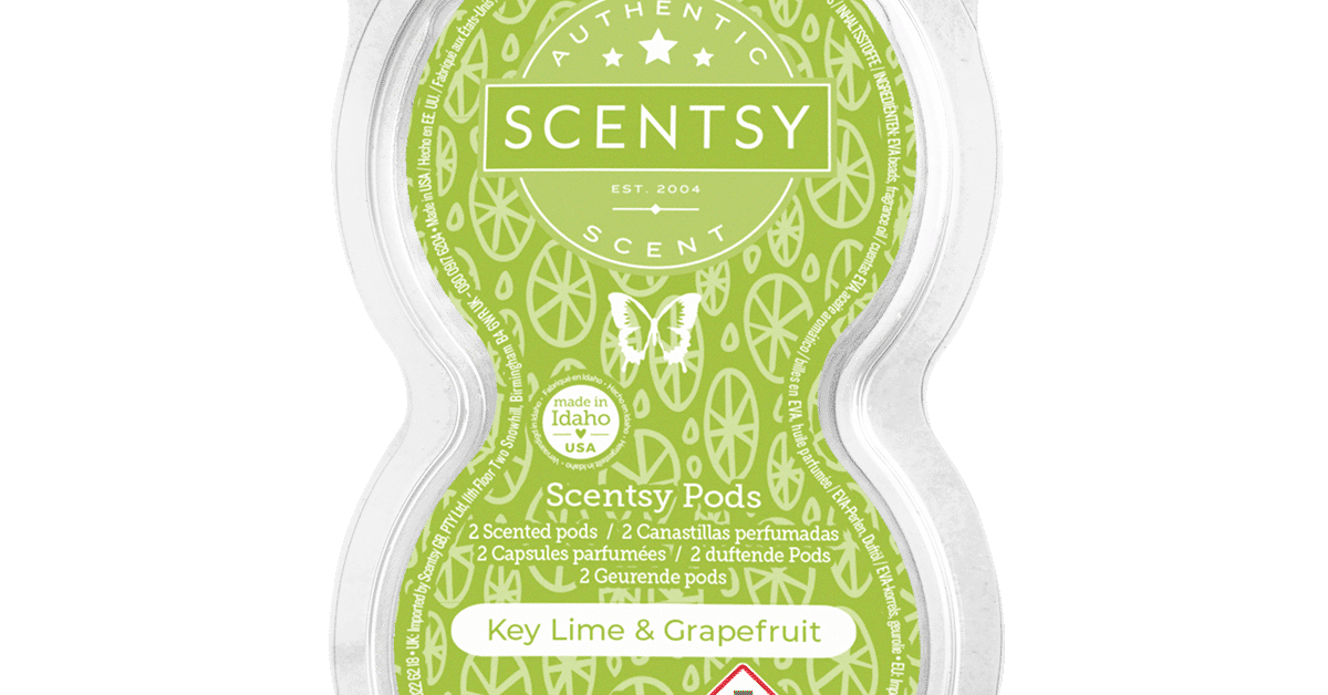 Key Lime & Grapefruit Scentsy Pods - Twin Pack - The Candle Boutique ...
