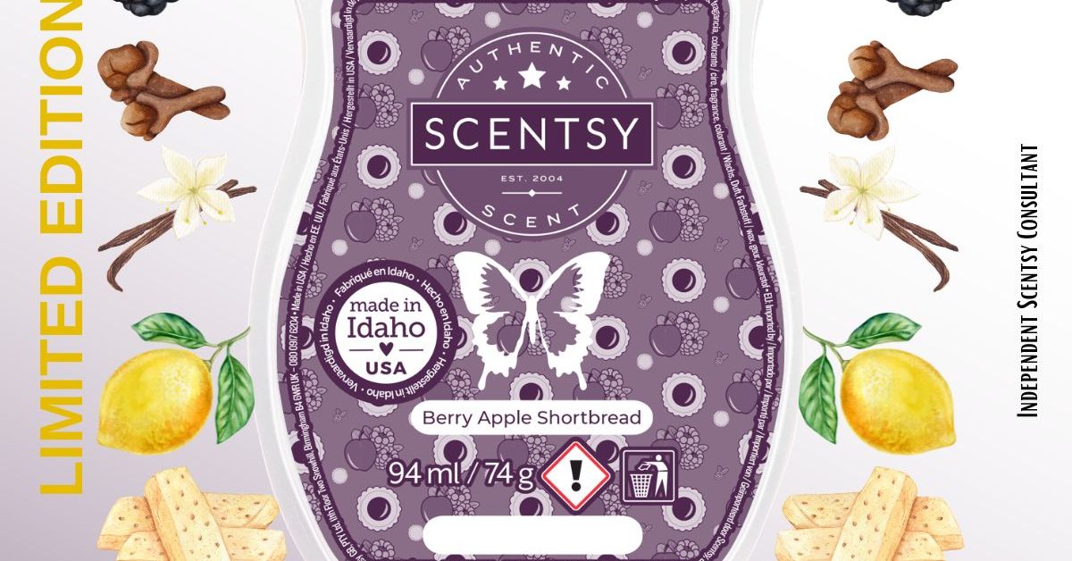 Berry Apple Shortbread Scentsy Bar - The Candle Boutique - Scentsy UK ...