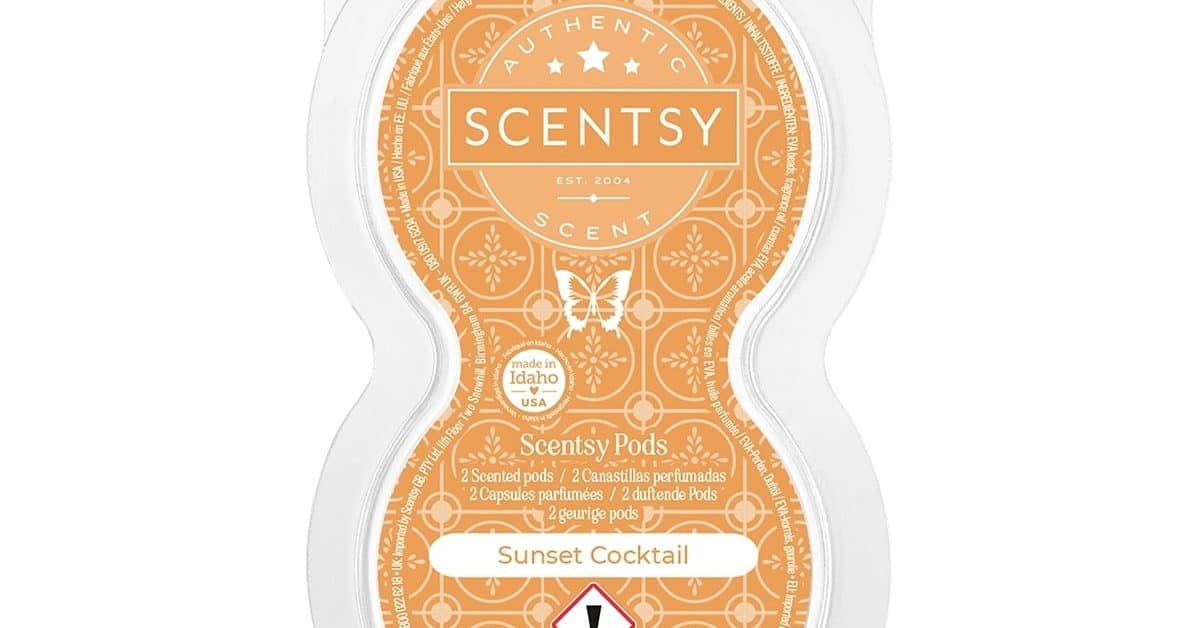 Sunset Cocktail Scentsy Pods - Twin Pack - The Candle Boutique ...