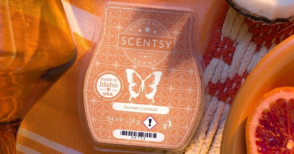 Sunset Cocktail Scentsy Bar - The Candle Boutique - Scentsy UK Consultant