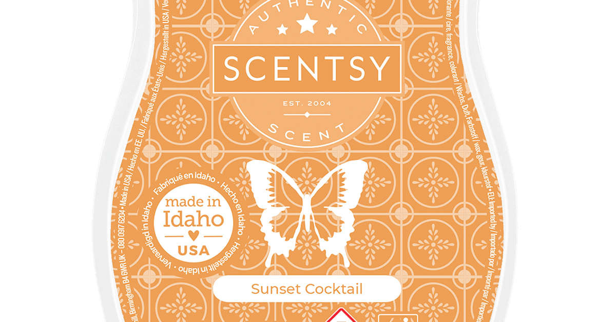Sunset Cocktail Scentsy Bar - The Candle Boutique - Scentsy UK Consultant